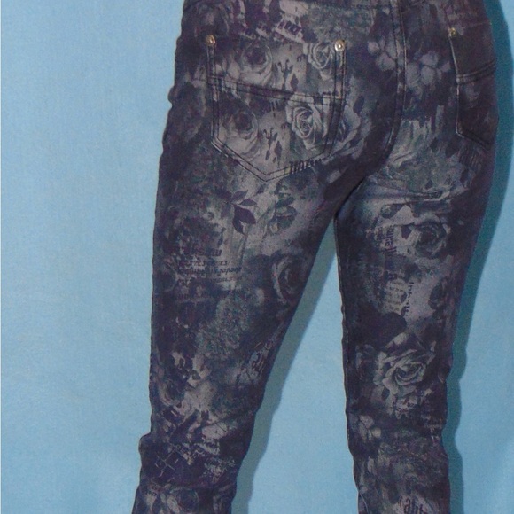 Jeans | Purple Tattoo Print Jeans | Poshmark